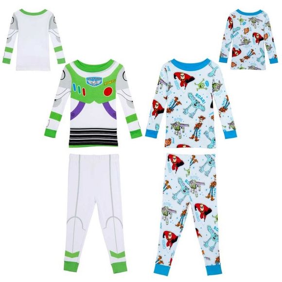 Pixar | Pajamas | Pixar Kids 4piece Cotton Pj Set | Poshmark